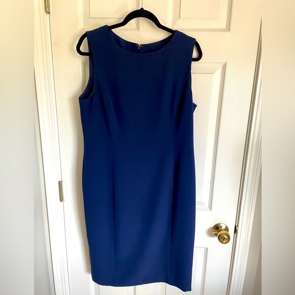 Kasper | Dresses | Kasper Navy Blue Dress | Poshmark